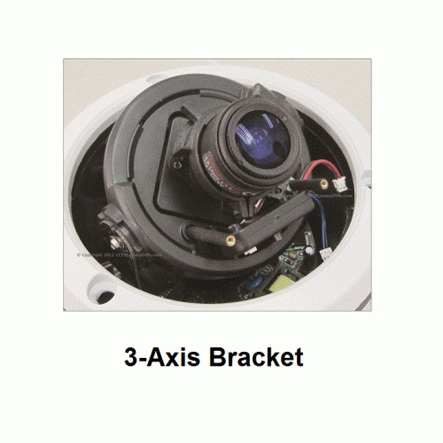 420TVL 1/3 SONY CCD 4-9mm Outdoor/Indoor Day/Night Vandal Proof 3-Axis ...