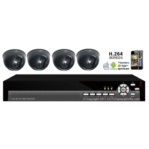 420TVL 4CH channel CCTV DVR Kit Inc. H.264 Network DVR with Mobile ...