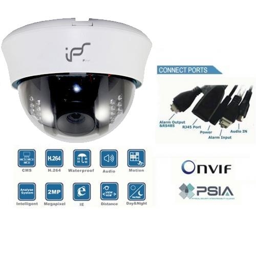 1 Mega Pixel High Definition IP network Dome camera with IR 20M PoE ...