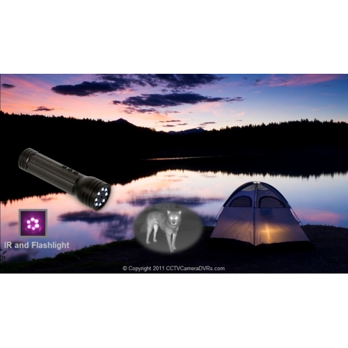 Infrared Night Vision 2.0 MG Mega Pixel 30FPS LED Flashlight Camera ...